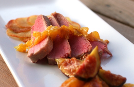 Ahi Poached in Duck Fat L’Orange with Caramelized Figs | SousVide ...